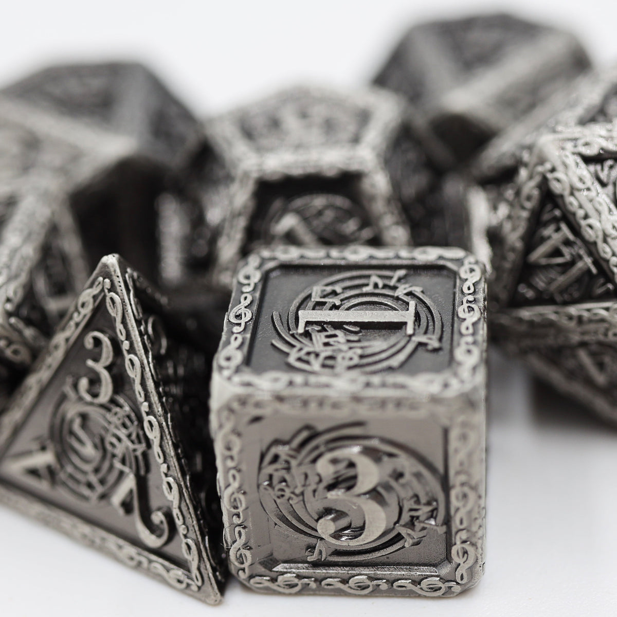 Bardic Song: Vibrato - Metal RPG Dice Set – Foam Brain Wholesale