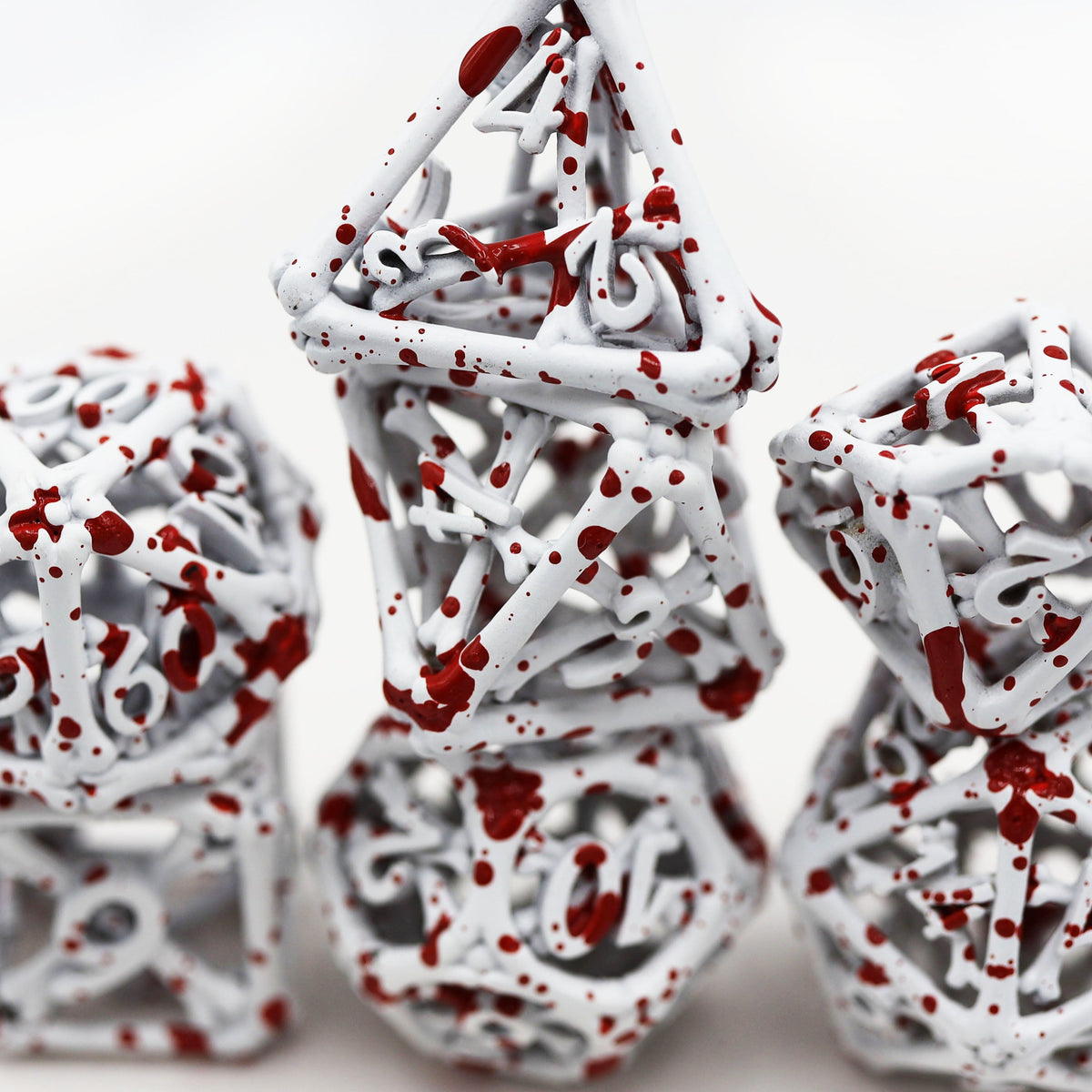 Blood Bones - Hollow Metal RPG Dice Set – Foam Brain Wholesale