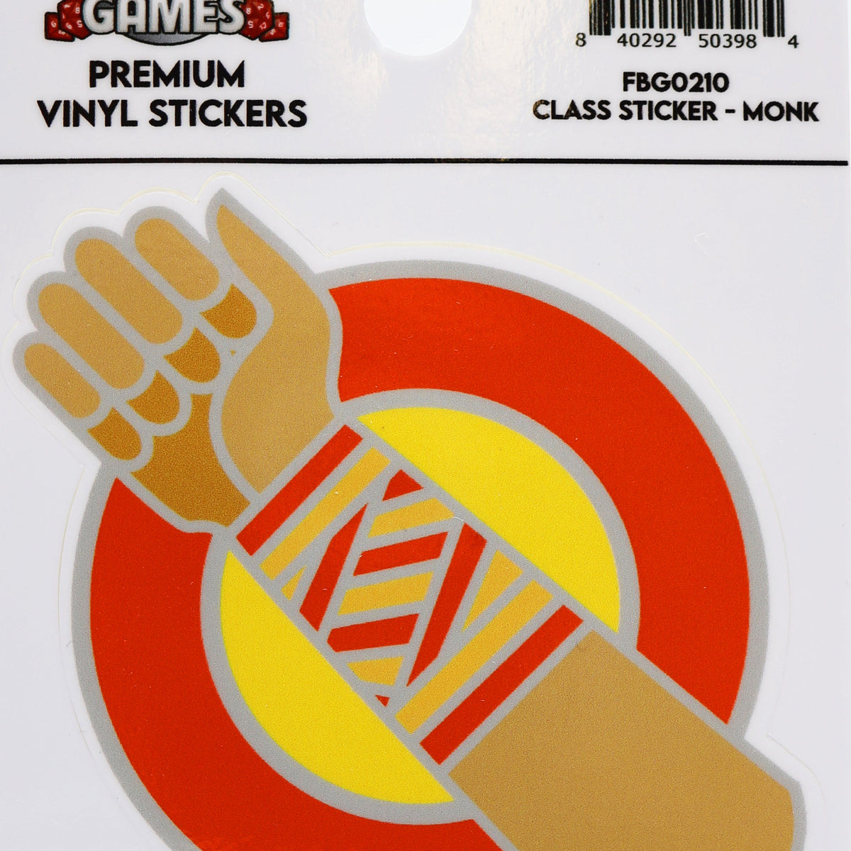 Class Sticker - Monk – Foam Brain Wholesale