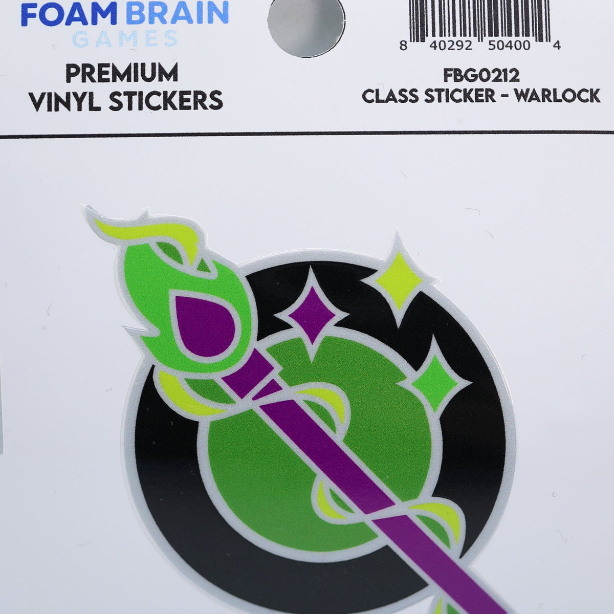 Class Sticker - Warlock – Foam Brain Wholesale