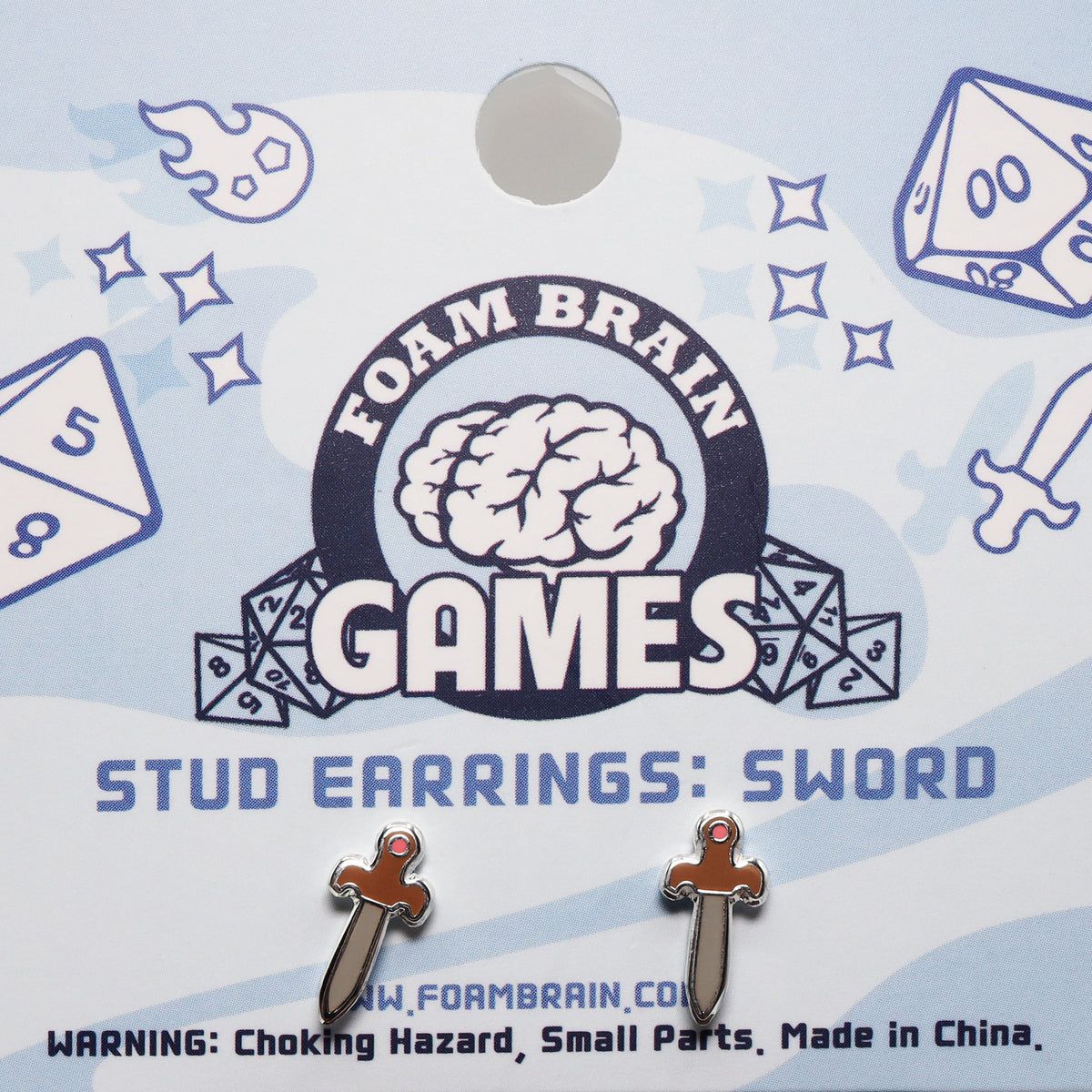 Stud Earrings: Sword – Foam Brain Wholesale
