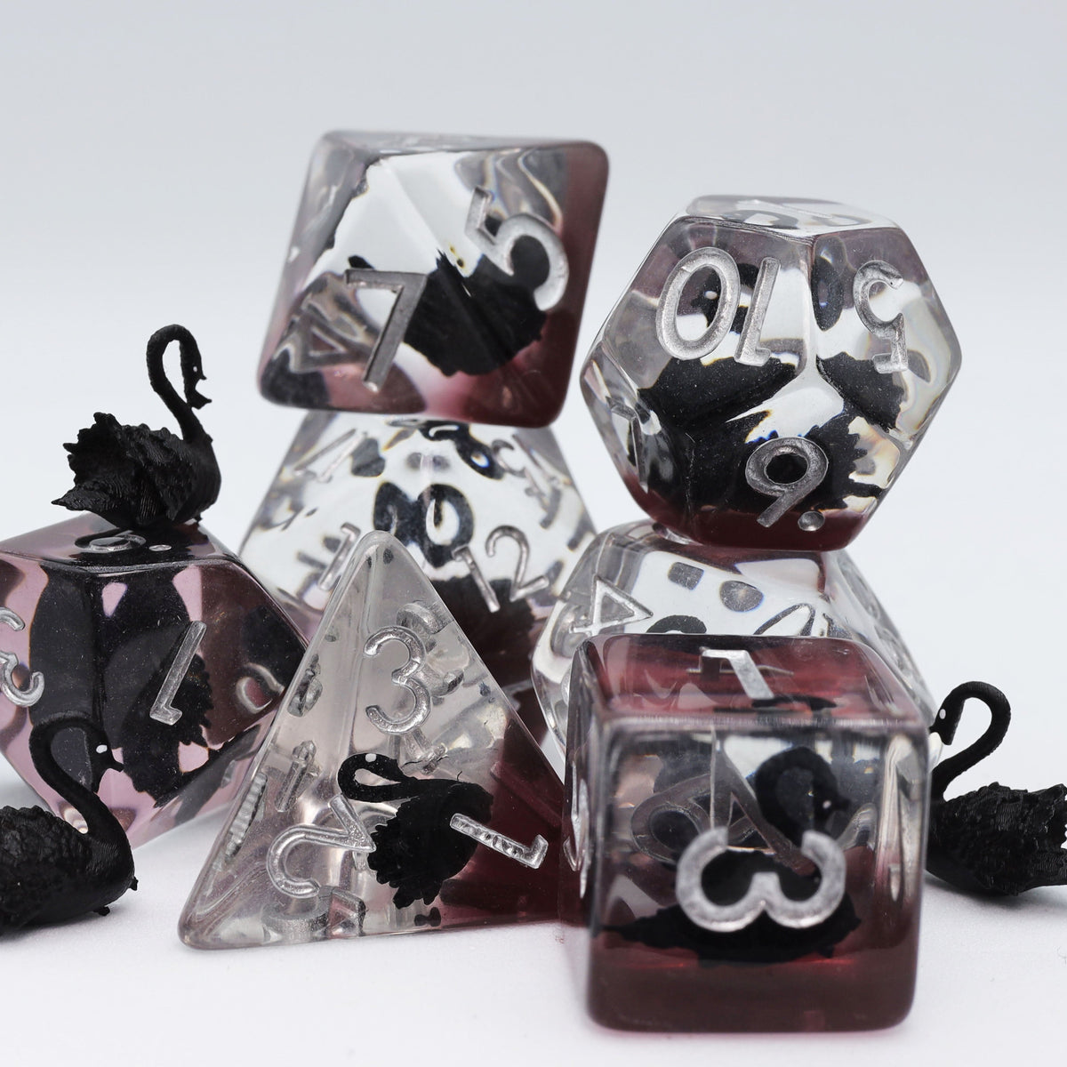Black Swan RPG Dice Set – Foam Brain Wholesale