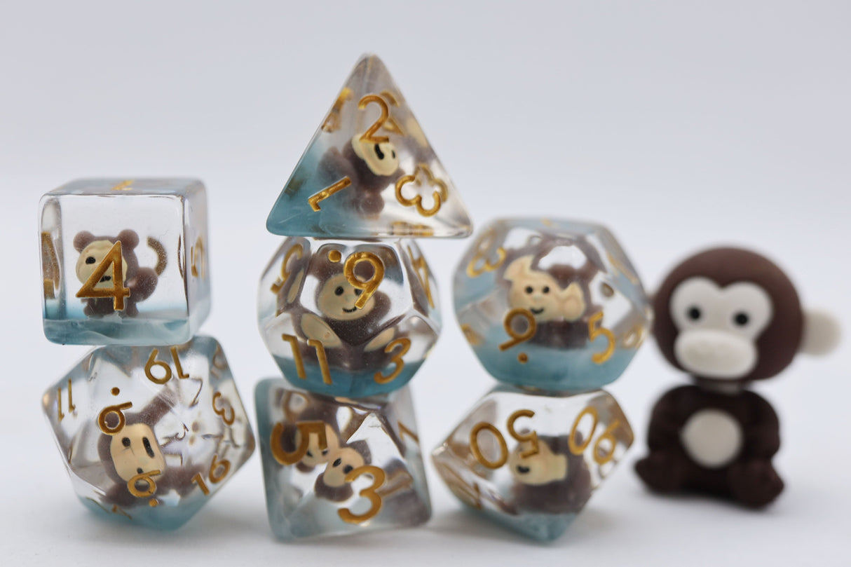 Mischievous Monkey RPG Dice Set – Foam Brain Wholesale