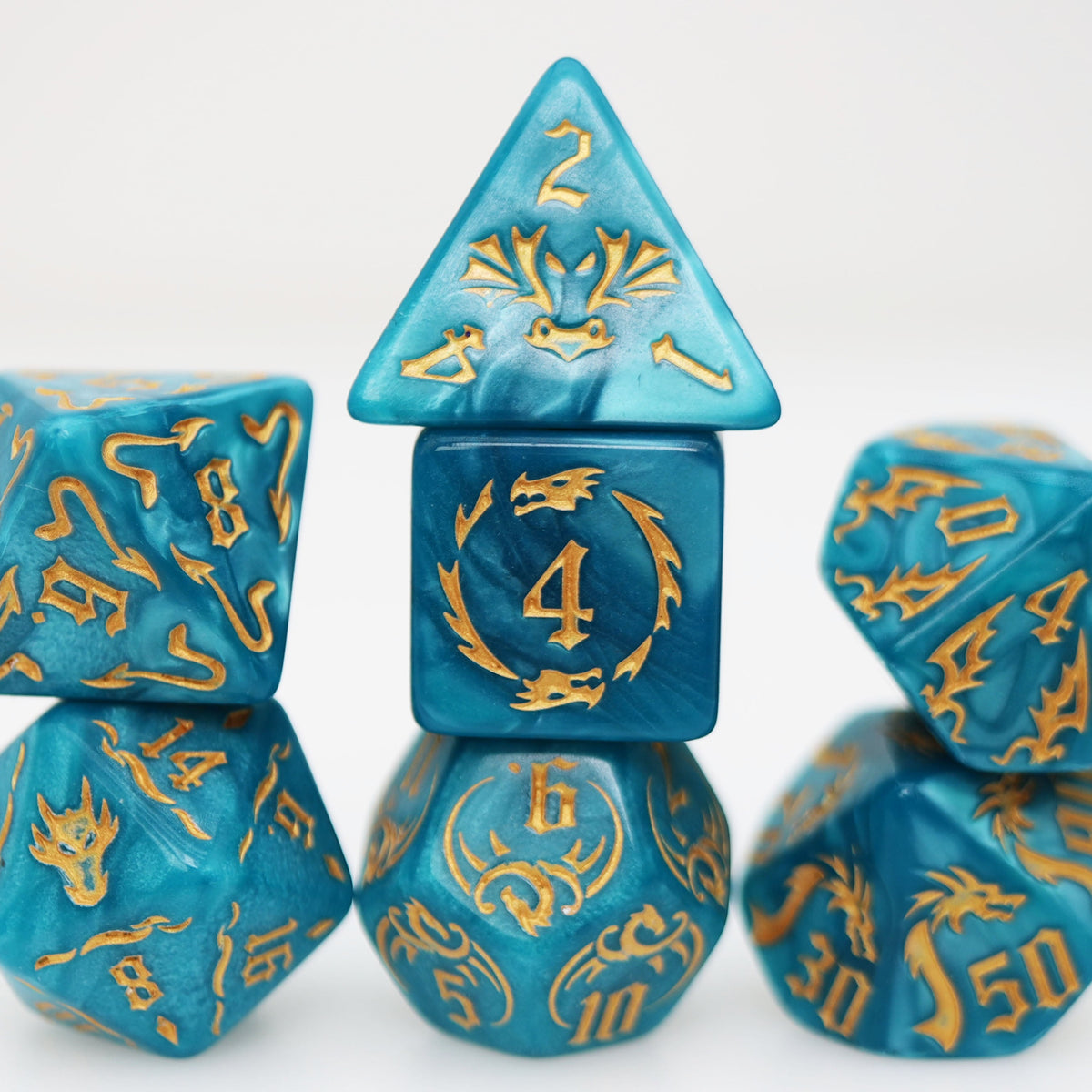 Drake's Flight: Cobalt RPG Dice Set – Foam Brain Wholesale