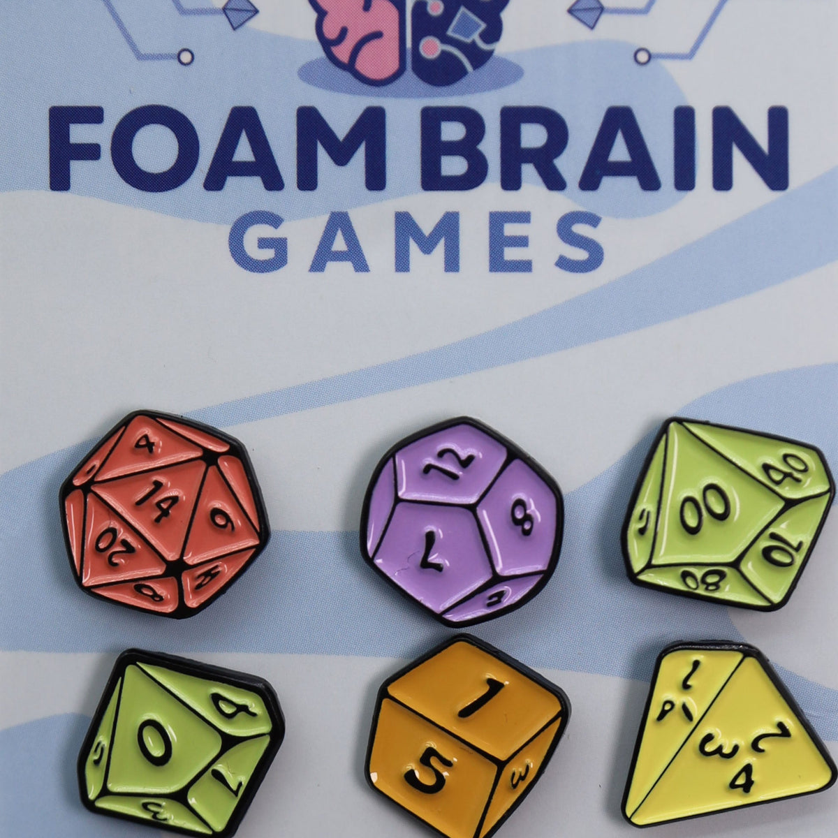 Mini Pins: Dice Set – Foam Brain Wholesale