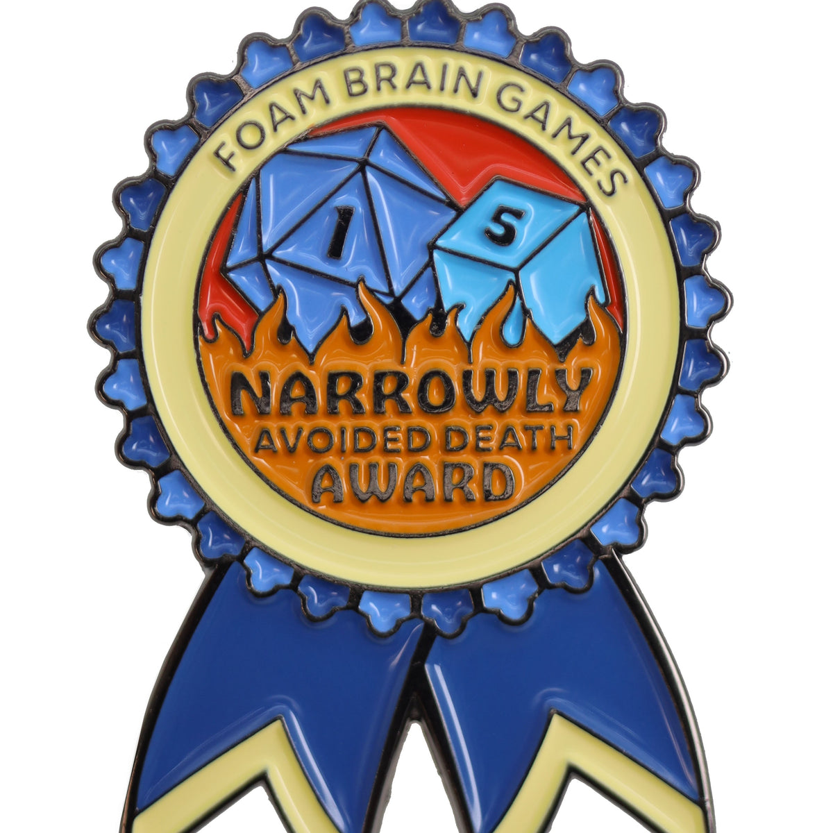 Pin Bazaar: Narrowly Avoided Death Award Pin (Gen Con 2024) – Foam ...