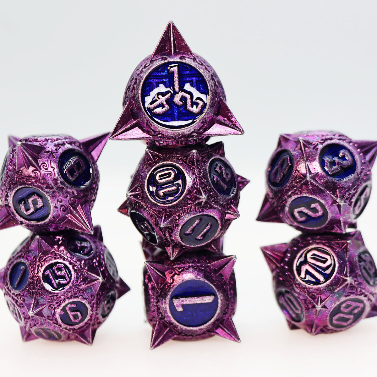 Meteor Storm: Peculiar Purple - Metal RPG Dice Set – Foam Brain Wholesale