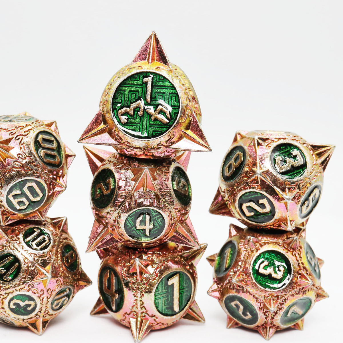 Meteor Storm: Irradiated Iridescence - Metal RPG Dice Set – Foam Brain ...