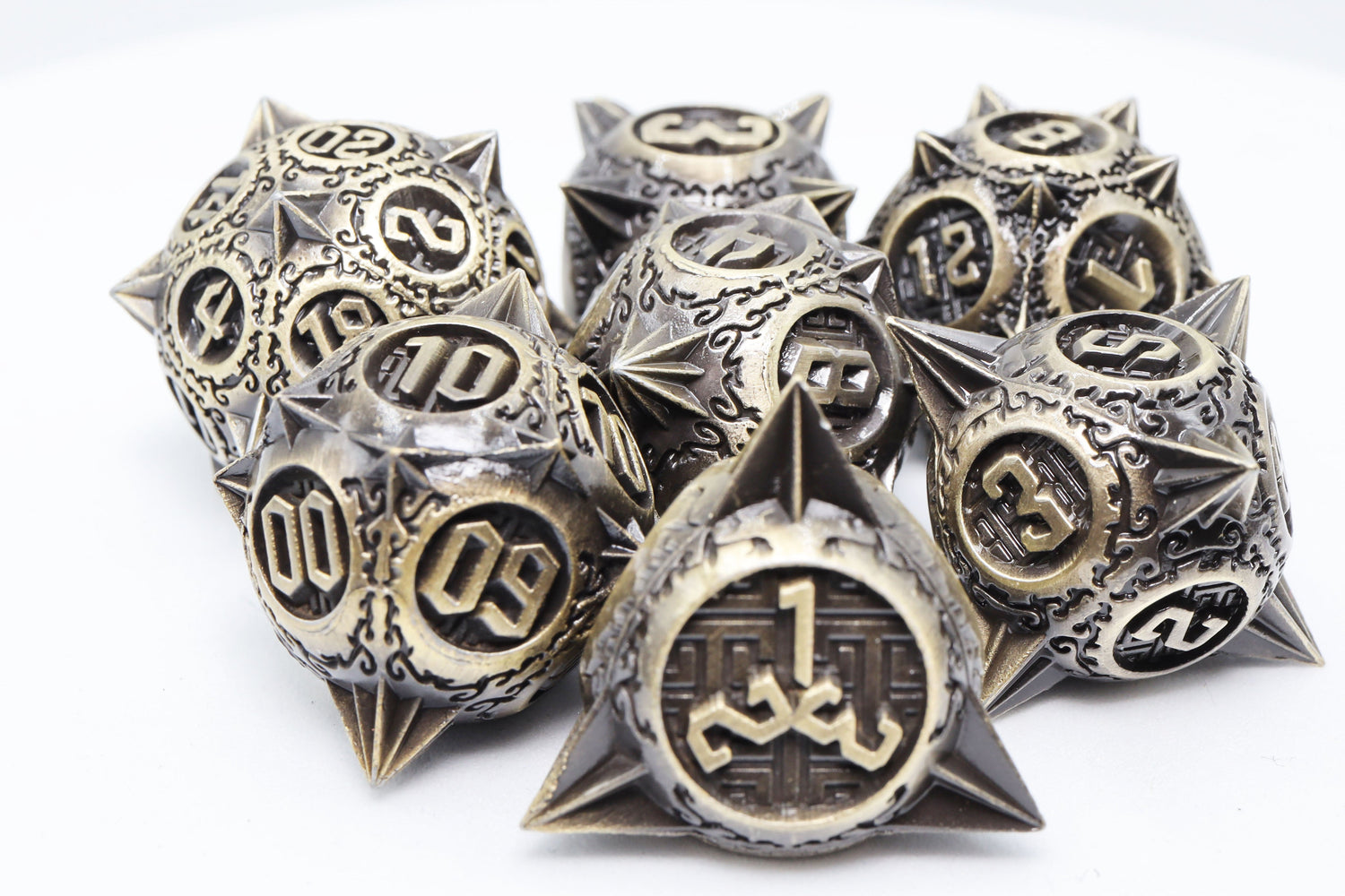 Meteor Storm: Bronze Asteroid - Metal RPG Dice Set – Foam Brain Wholesale