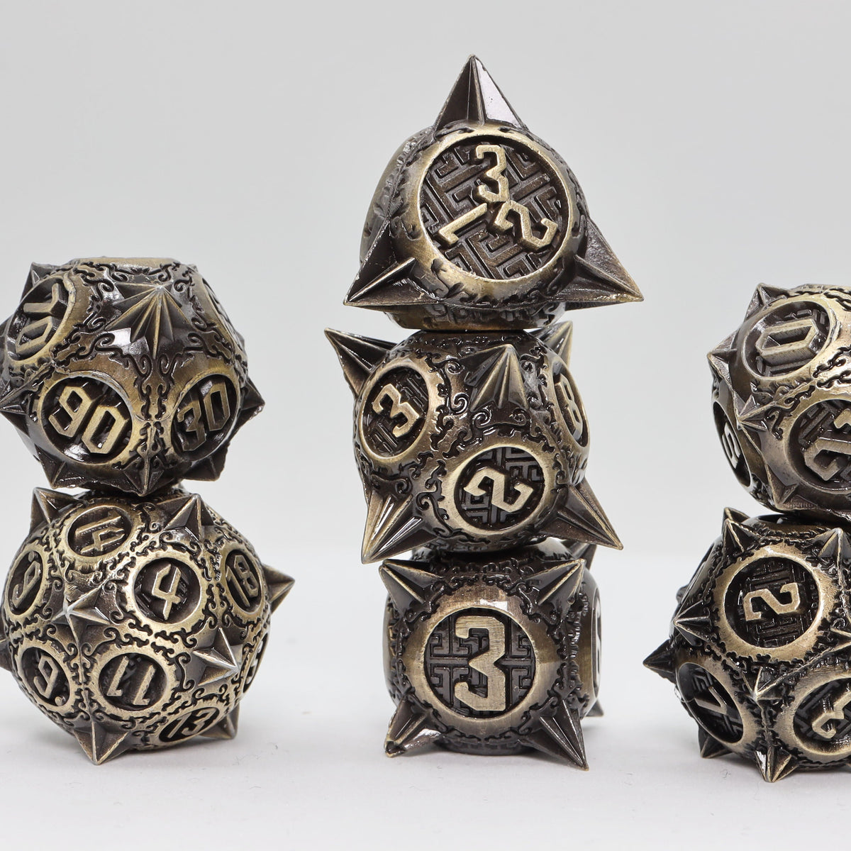 Meteor Storm: Bronze Asteroid - Metal RPG Dice Set – Foam Brain Wholesale