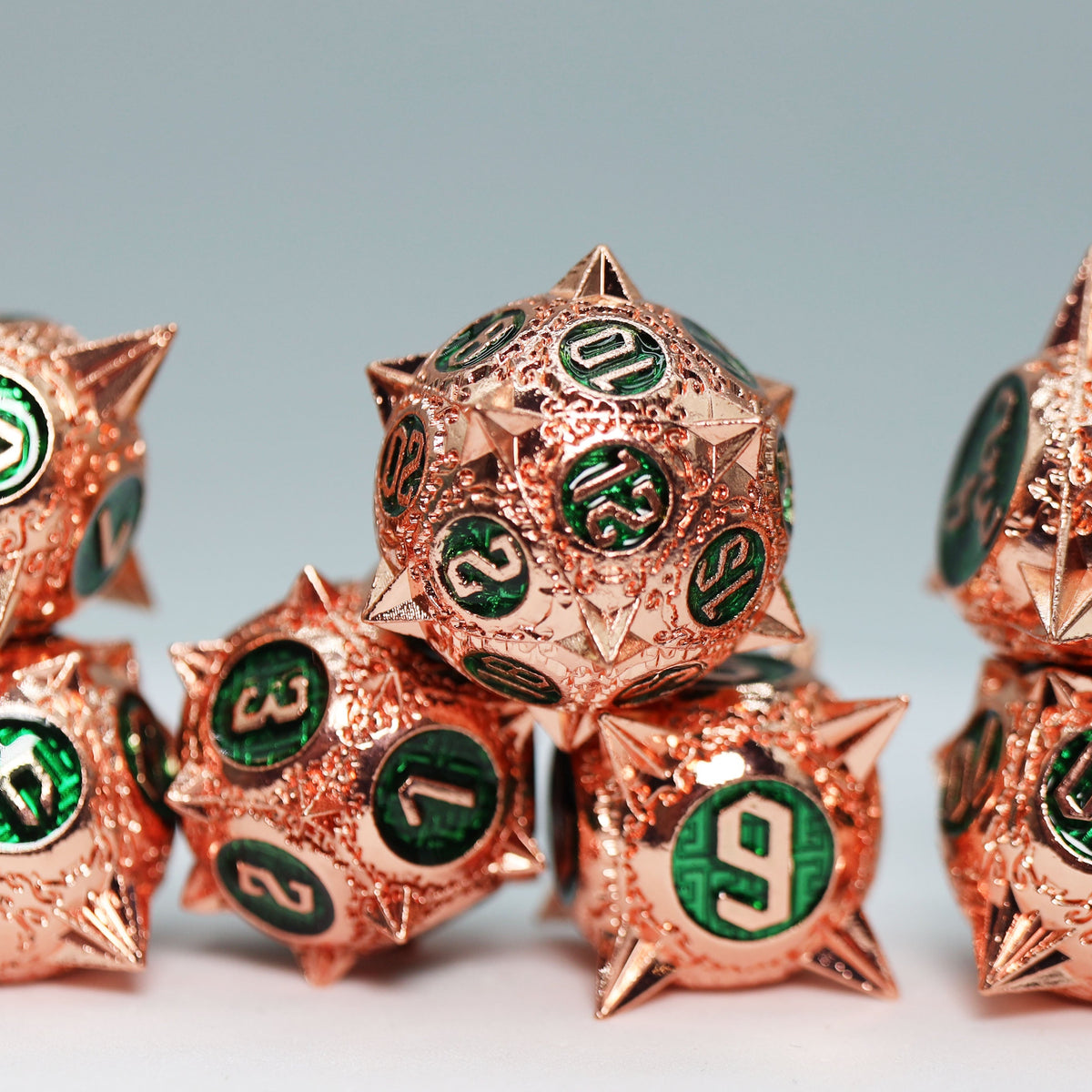 Meteor Storm: Emerald Storm - Metal RPG Dice Set – Foam Brain Wholesale
