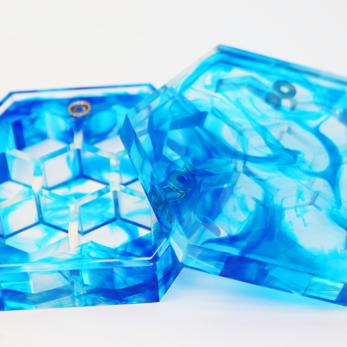 Sharp Edge Resin Dice Vault - Ocean Waters – Foam Brain Wholesale