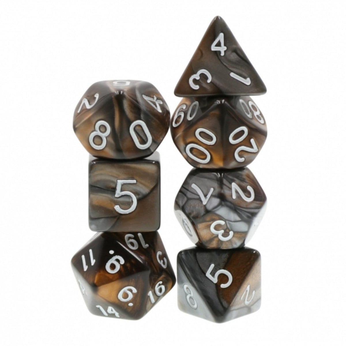 Bronze Coins RPG Dice Set – Foam Brain Wholesale