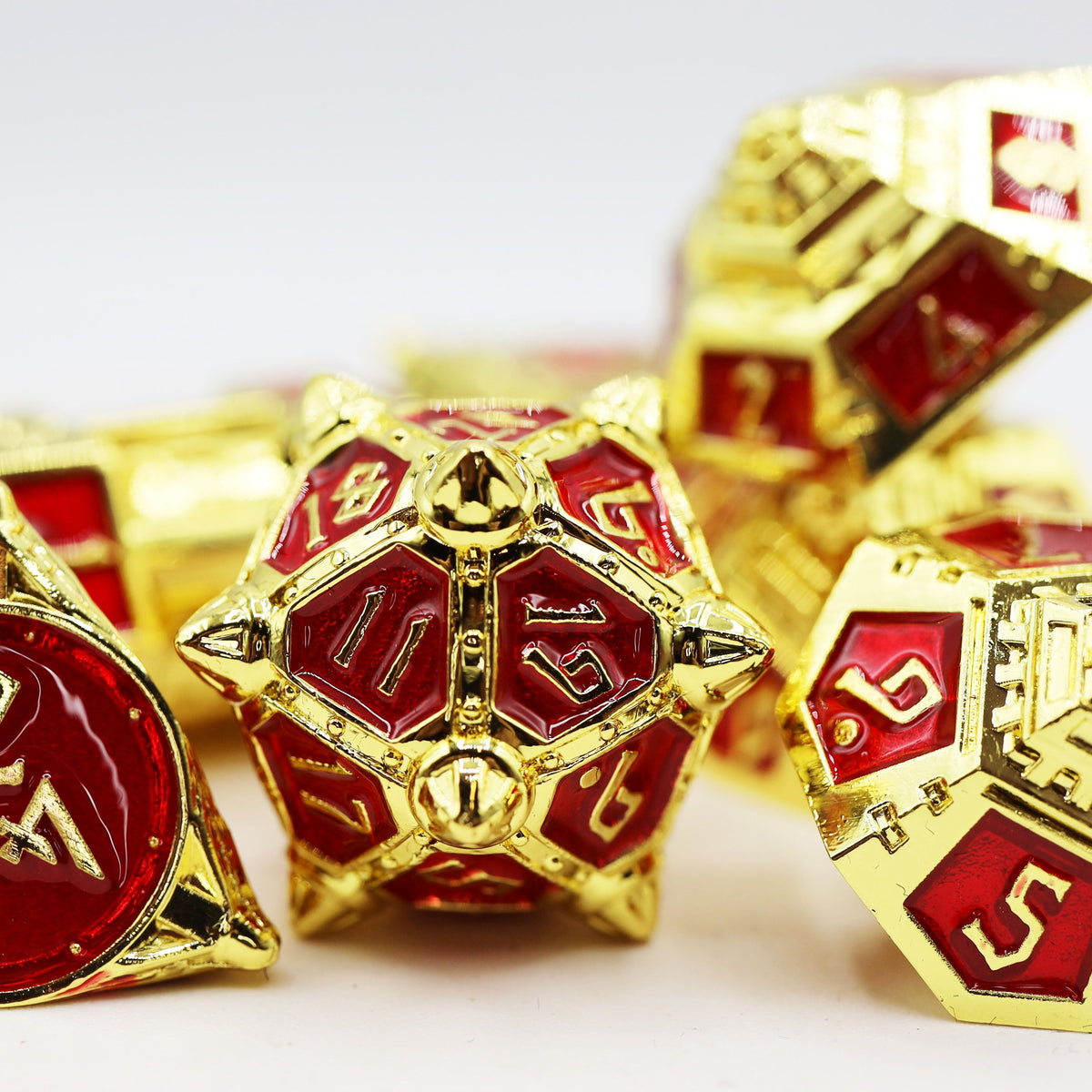 Dice 51: Solar Ruby - Metal RPG Dice Set – Foam Brain Wholesale