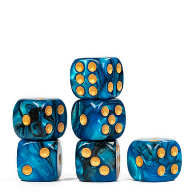 12 piece Pip D6s - Thunderstorm – Foam Brain Wholesale